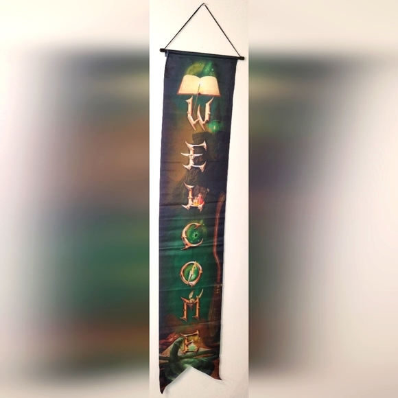 Wall Decor | Welcome Door Hanger Harry Potter Wizardry Witchy Welcome ...